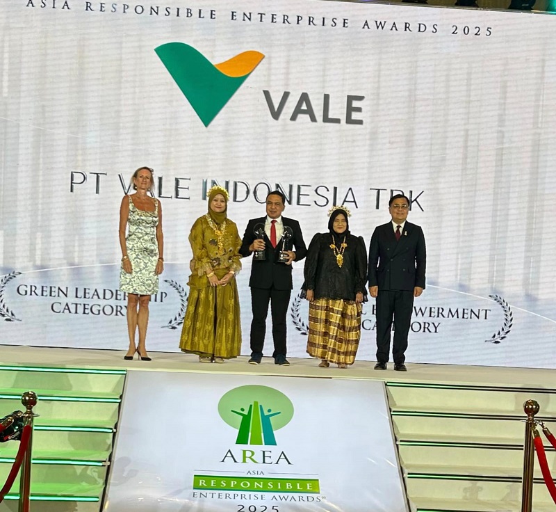 Panggung Kepemimpinan ESG Asia: PT Vale Capai Prestasi Ganda di AREA 2025 Bangkok | Teraskabar.id