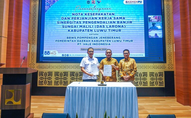 PT Vale dan Pemkab Luwu Timur Teken MoU Normalisasi Sungai